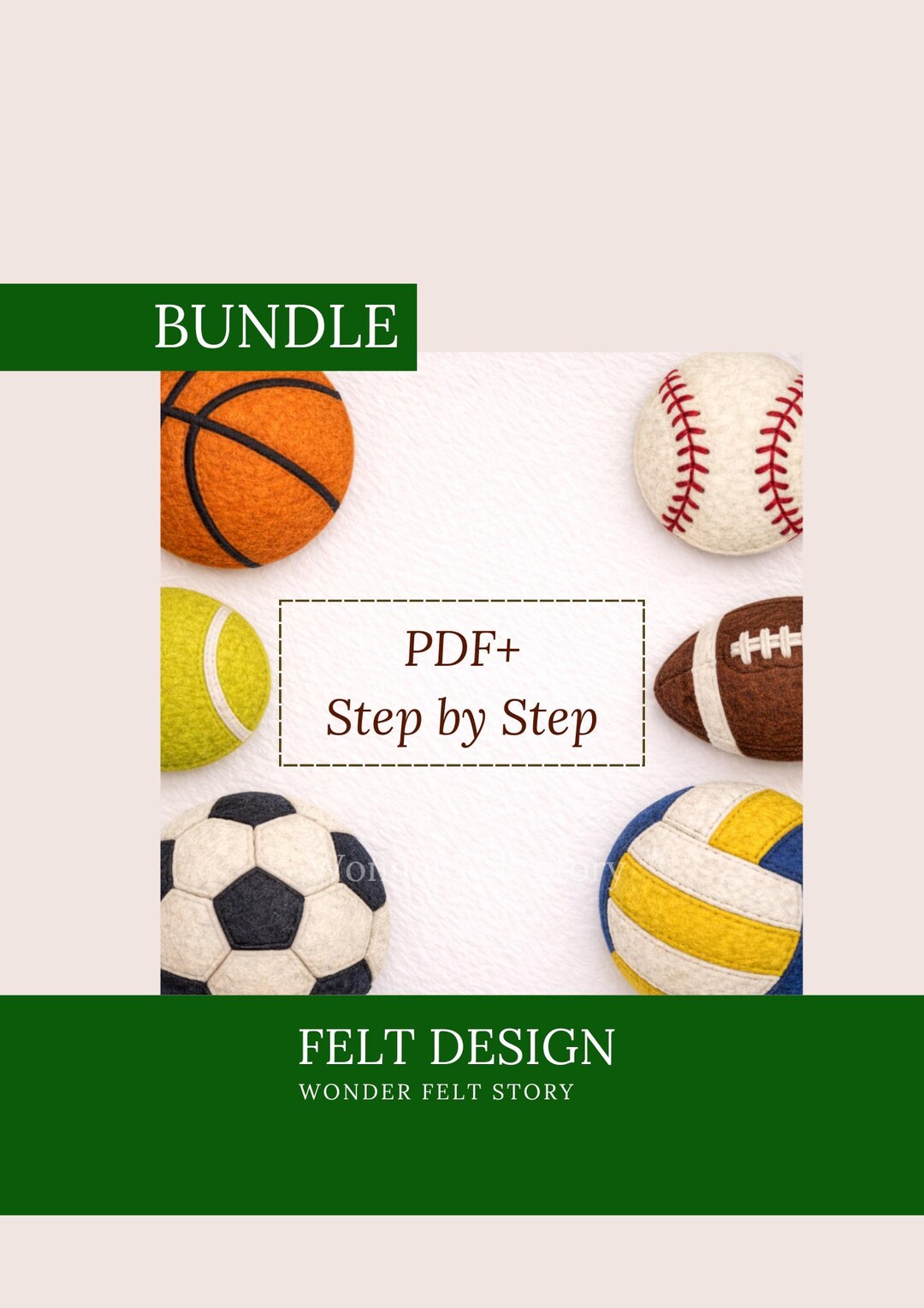 Felt Balls Sewing Pattern Bundle, Felt Ball Garland, Felt Ornaments ...