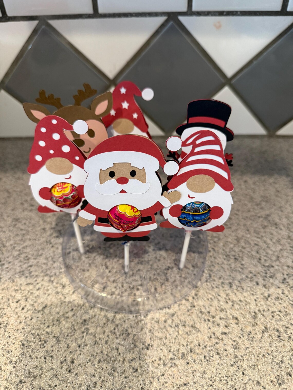 Christmas Lollipop Holders – Santa, Reindeer, Snowman & Gnome Holiday ...