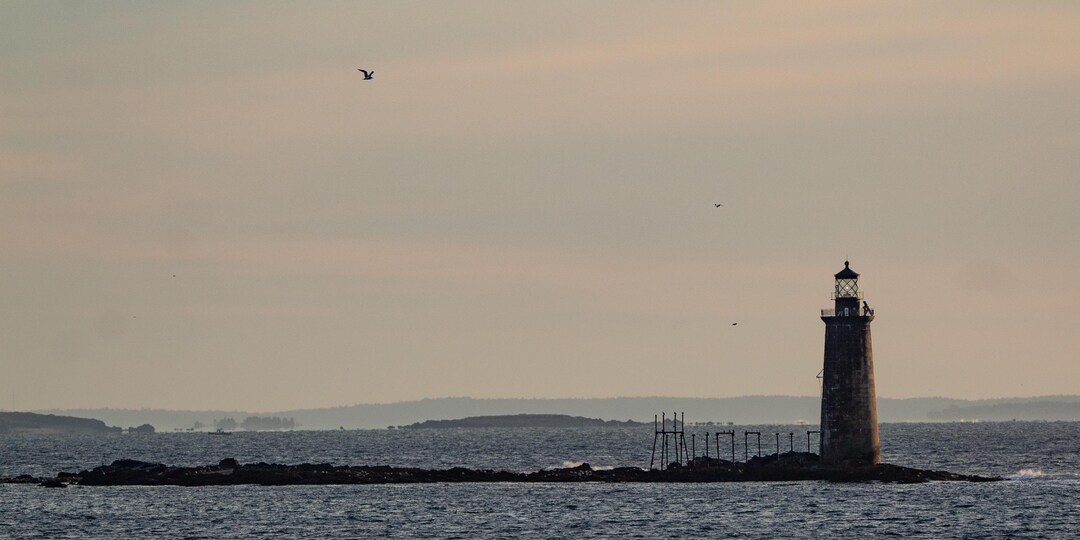 Ram Island Ledge Light Station at Sunrise 2 - Etsy