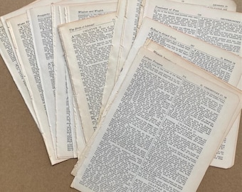 Vintage Holy Bible Pages, 25 Book Pages - Etsy