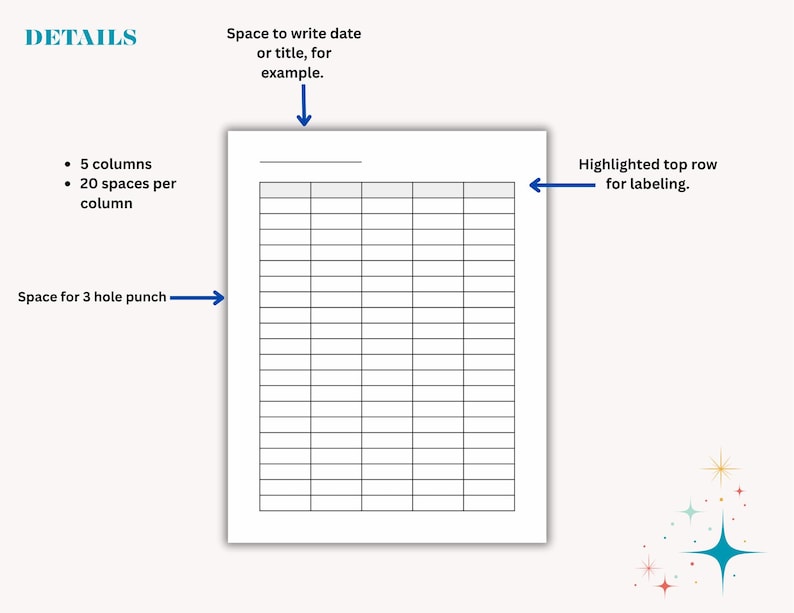 General Log Sheet Printable, Home, School, Office (US Letter PDF ...