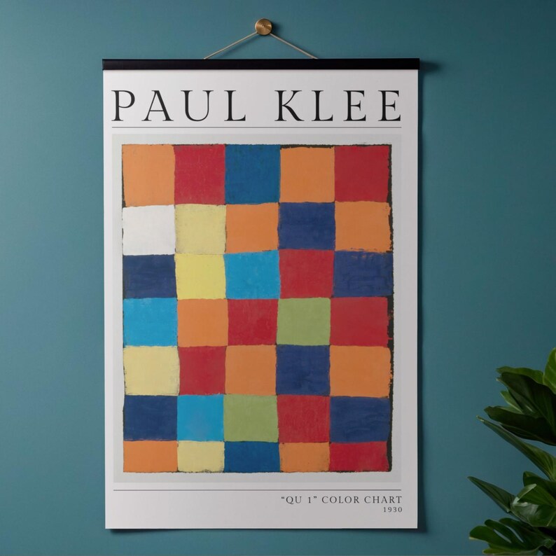 Paul Klee Colour Chart Poster – Abstract Modern Art Print, Bauhaus ...