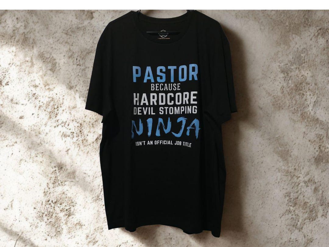 Pastor Ninja - Christian Apparel - Faith - Bible - Prayer - Blessed ...