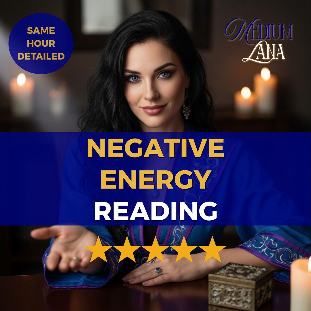 Negative Energy Psychic Reading, Aura Cleanse, Same Hour - Etsy