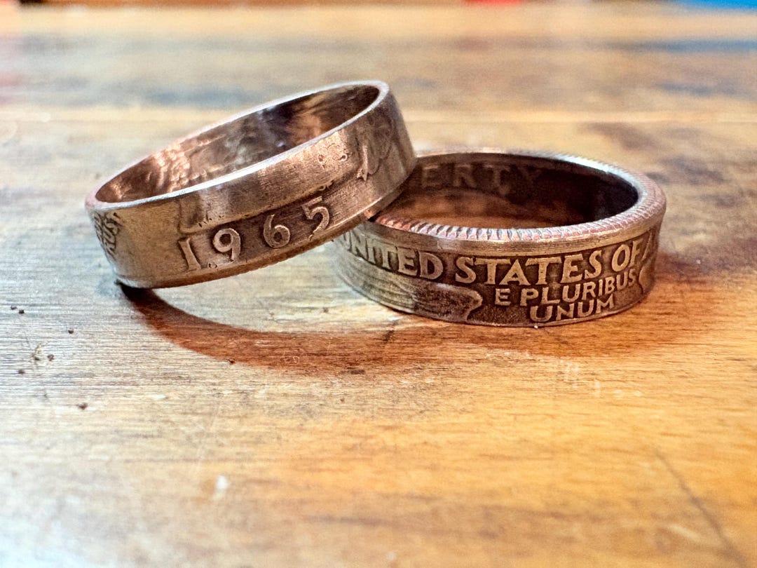 Clad Washington Quarter Coin Ring. - Etsy
