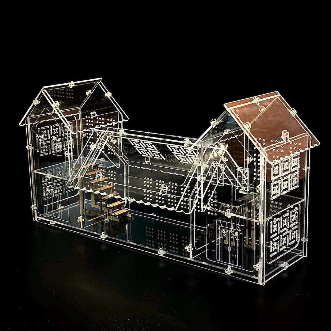 Collector-grade Acrylic Terrarium | Multi-compartment Display Habitat ...