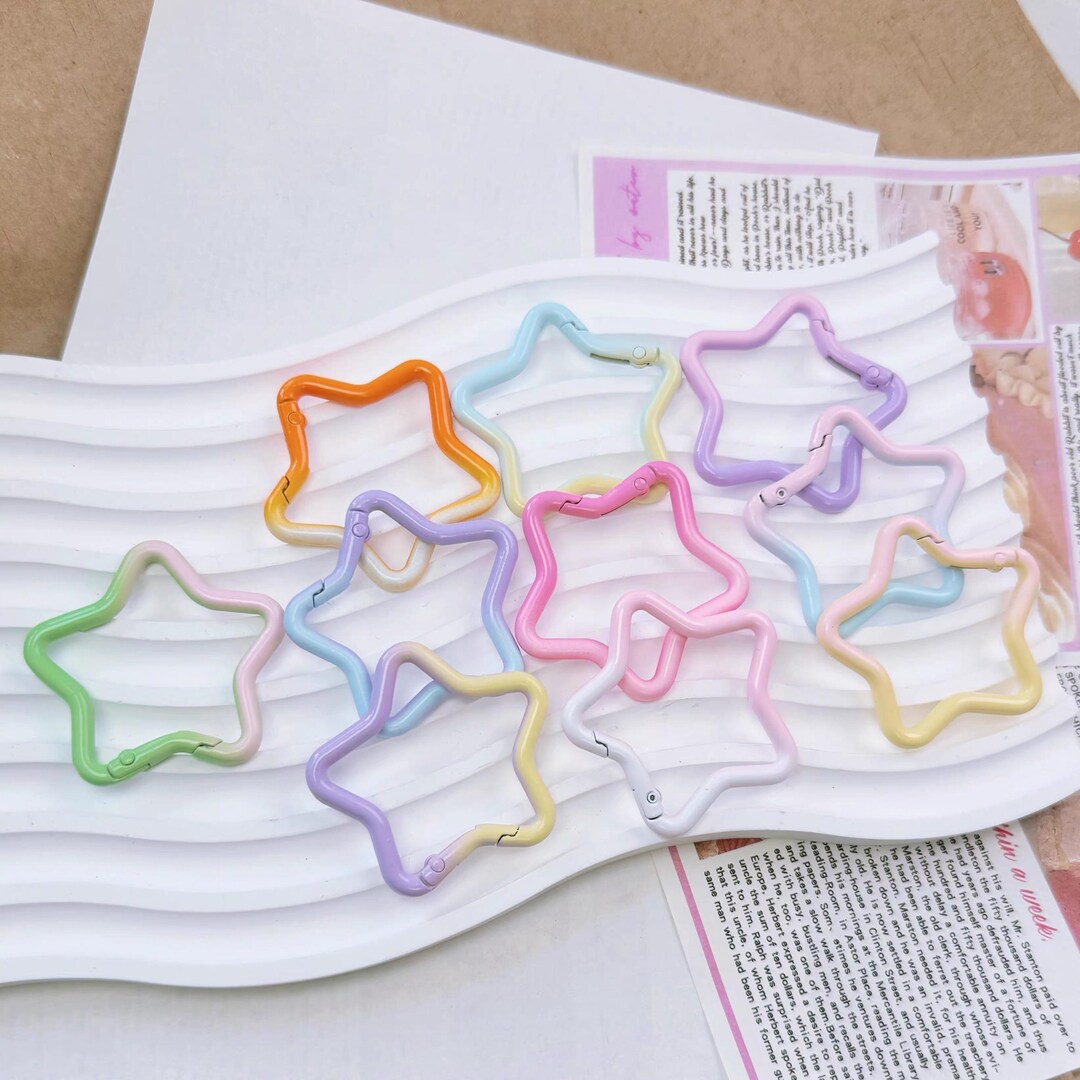 Ombre Star Key Ring/carabiner - Etsy