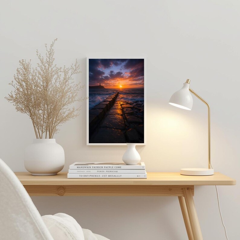 Ocean Sunset Wall Art, Coastal Landscape Photography, Dramatic Seascape ...