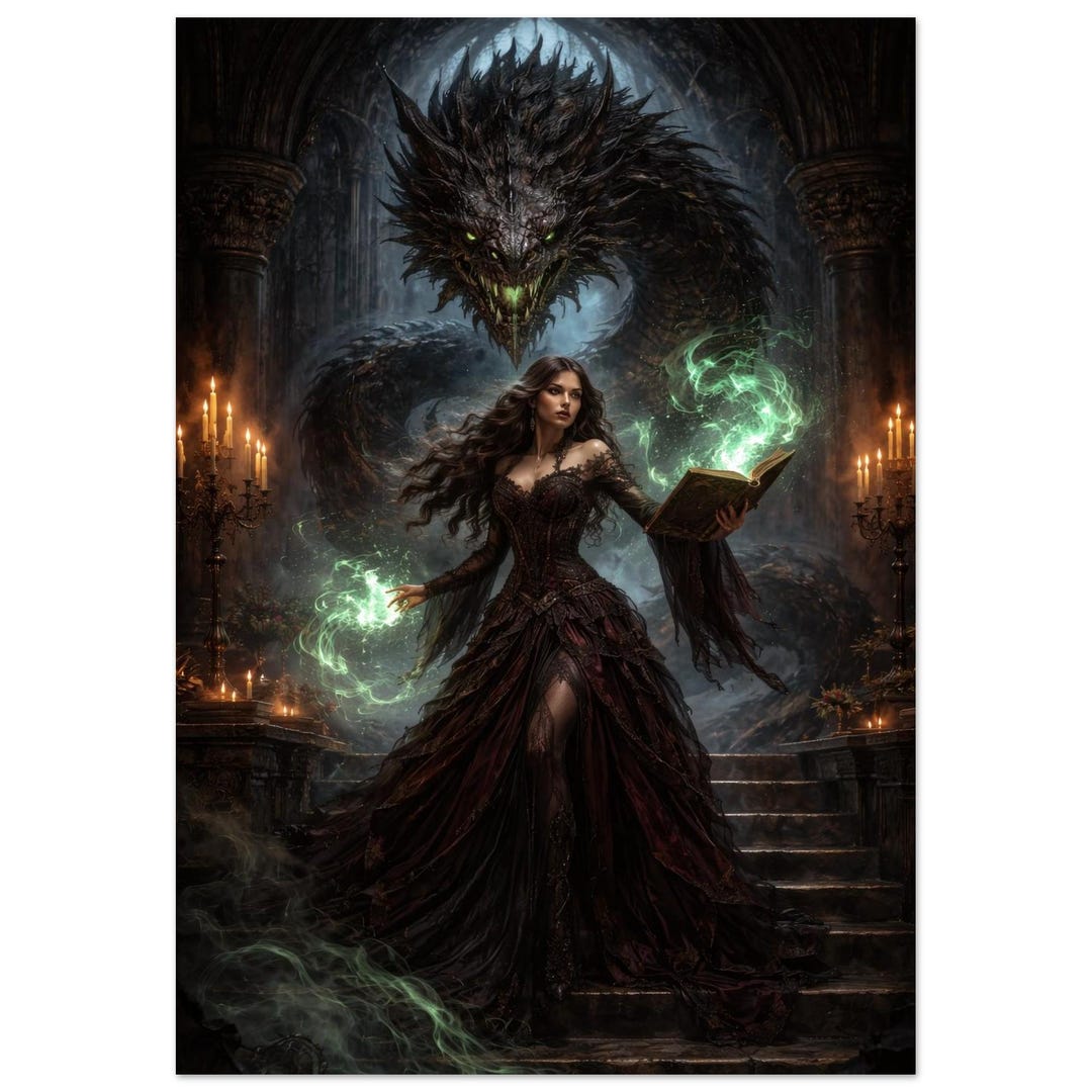Victorian Gothic Art Print – Gothic Mythology Art Wall Decor, Dark ...