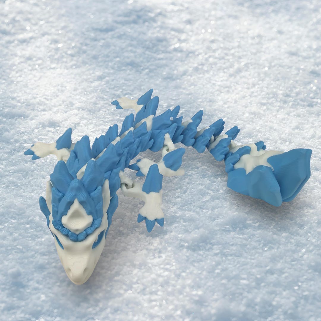 Articulated Ice Dragon | A 3D Printed Holiday Collection - Etsy