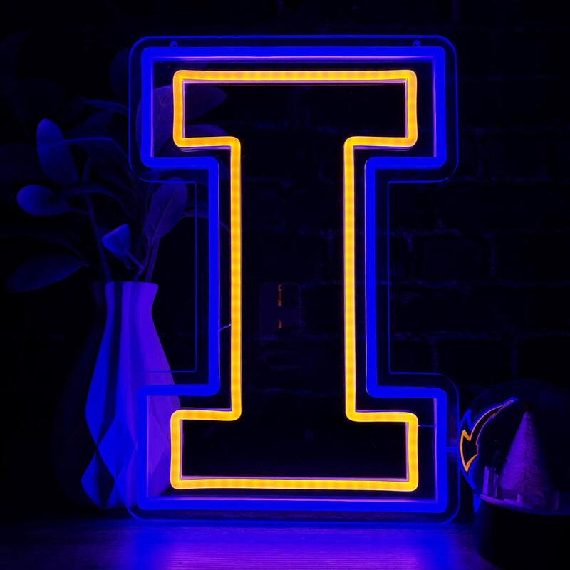 Neon Illinois Sign - Etsy