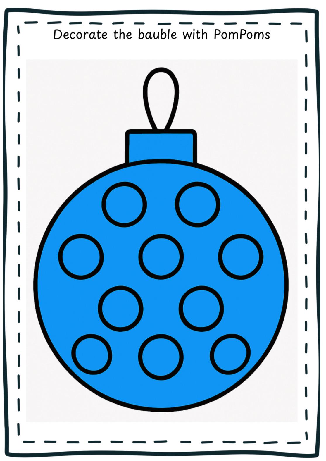 Christmas Fine Motor Pom Pom Activity Pack | EYFS and Reception ...