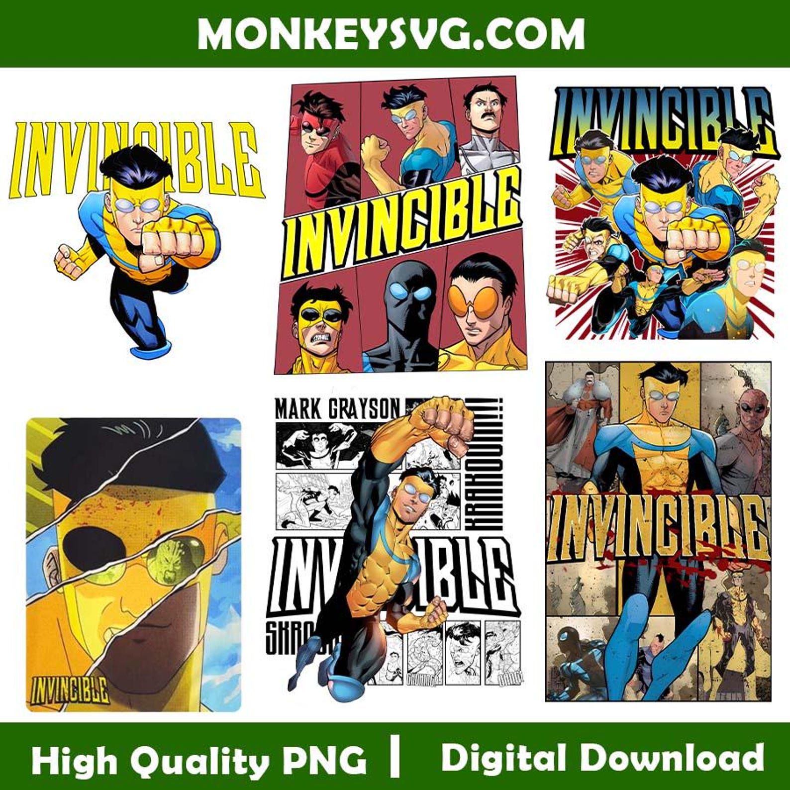 Vintage Invinvcible PNG SVG, Comic Book File Design, Invincible Shirt ...