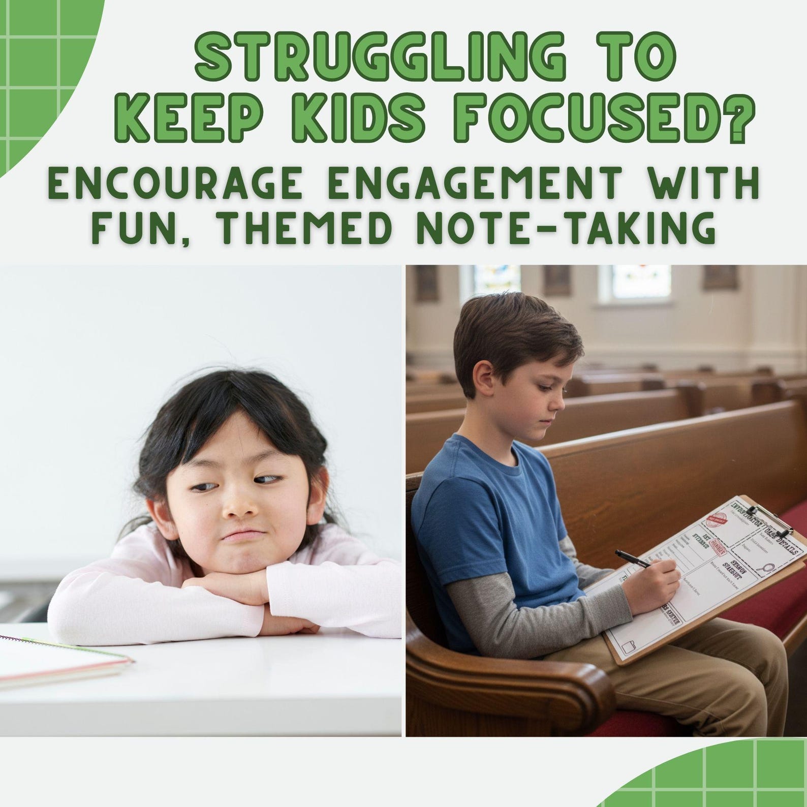 Kids Sermon Notes Printable | Camping Themed Church Activity for ...