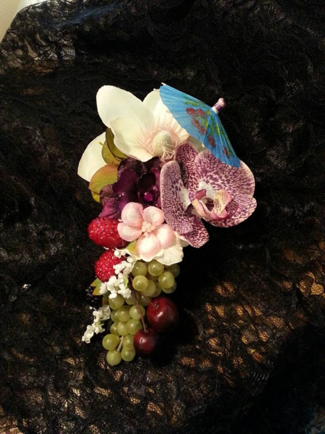 Tiki Tropical Headpiece Fruit Headpiece Fruit Tiki Hair - Etsy