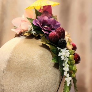 Tiki Fruit Headpiece,tiki Headdress,tiki Style Headband ,tropical Hair ...