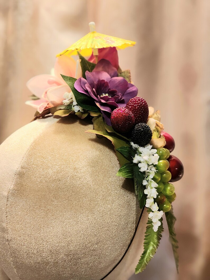 Tiki Fruit Headpiece,tiki Headdress,tiki Style Headband ,tropical Hair ...
