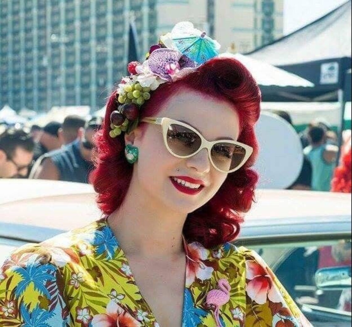 Tiki Tropical Headpiece Fruit Headpiece Fruit Tiki Hair - Etsy