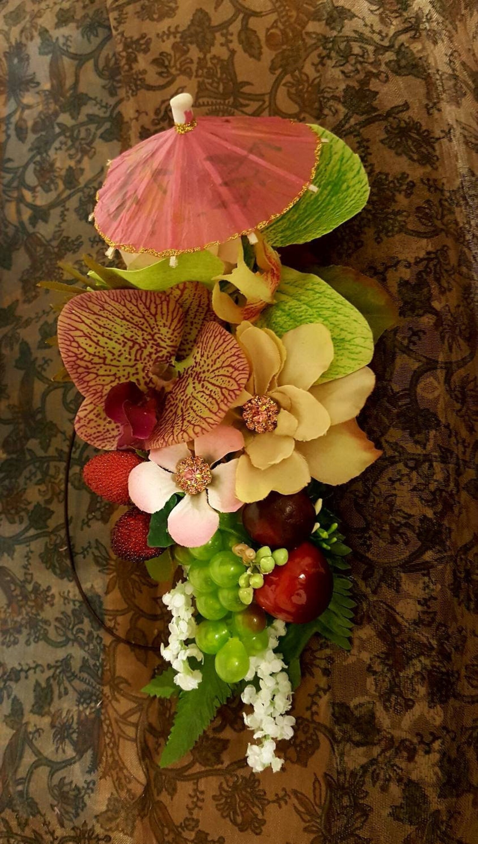 Tiki Tropical Headpiece Fruit Headpiece Fruit Tiki Hair - Etsy