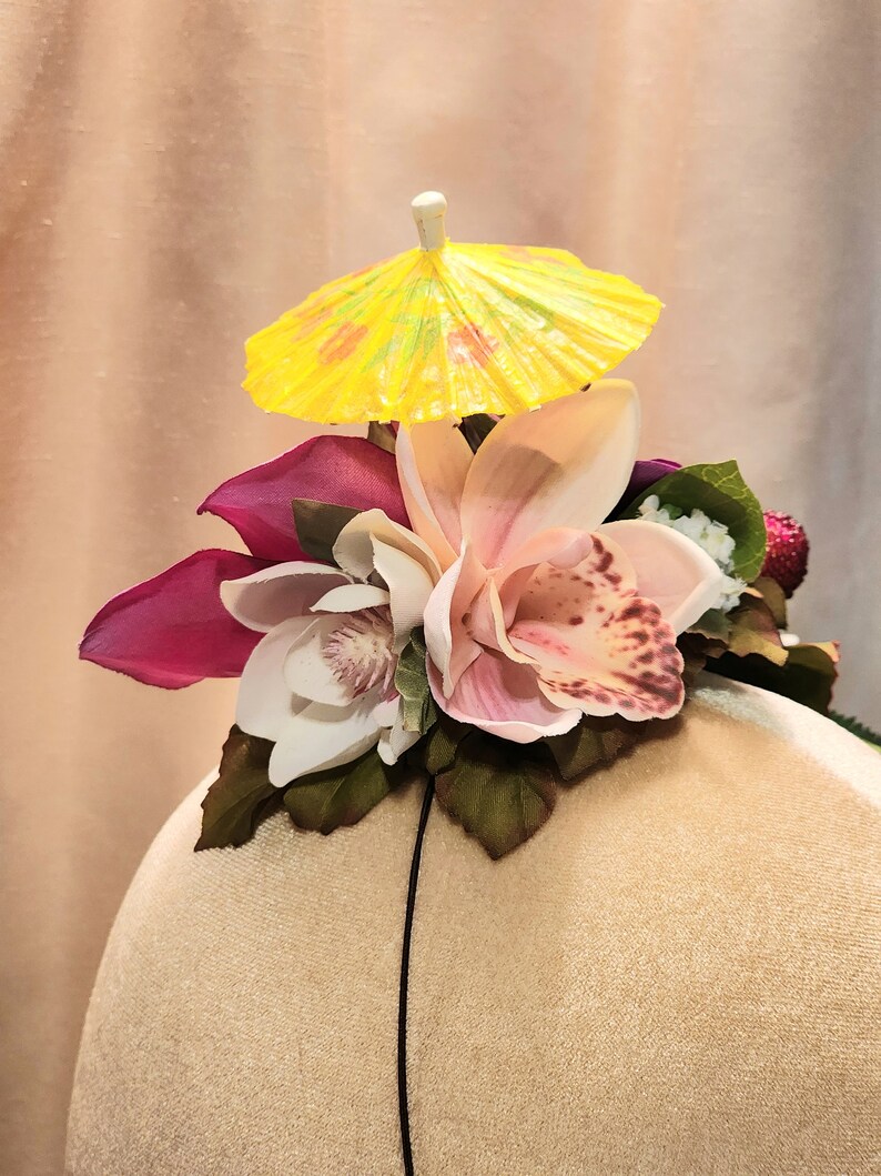 Tiki Fruit Headpiece,tiki Headdress,tiki Style Headband ,tropical Hair ...