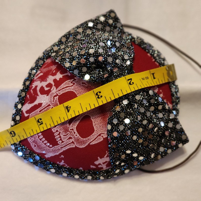 Red Skull Fascinator, Cocktail Hat, Party Hat, Rockabilly - Etsy