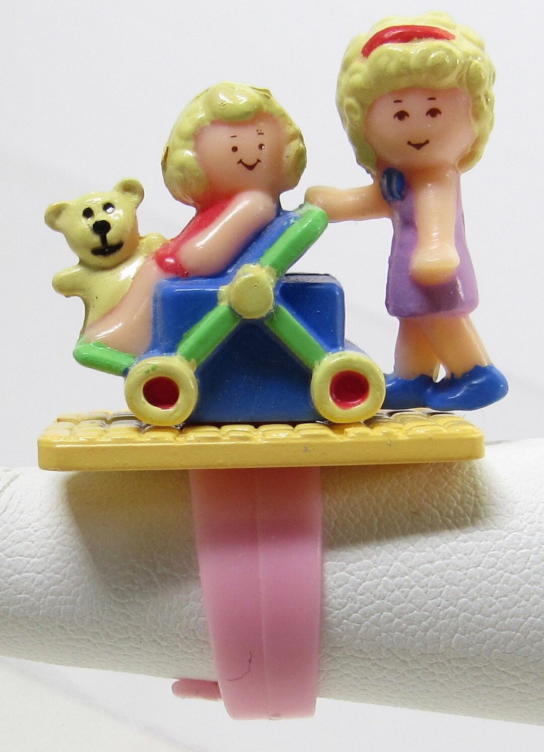1990 Vintage Polly Pocket Pram and Baby Ring Bluebird Toys 41600 - Etsy