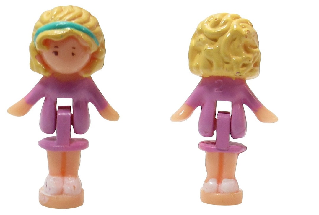 1994 Polly Pocket Doll Starbright Dinner Party Polly in Pink Dress ...