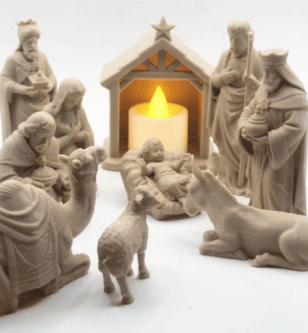 Christmas Nativity Scene Stl Files - 3D Print - Etsy