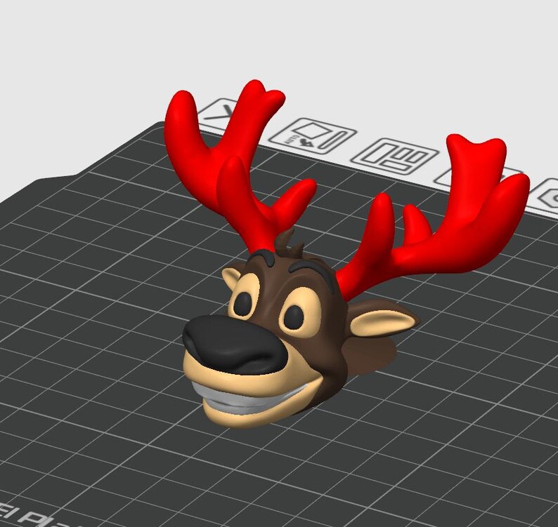 Reindeer Christmas STL File : 3D Print - Etsy UK