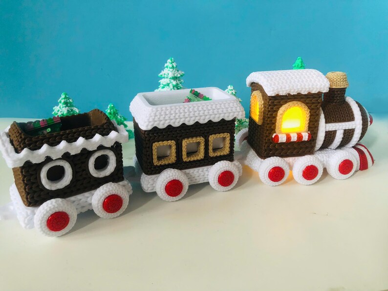 Christmas Train Knitted Stl,3mf File : 3D Print - Etsy