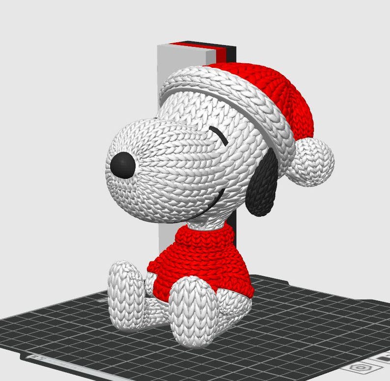 Santa Claus Snoopy Stl : 3D Print - Etsy