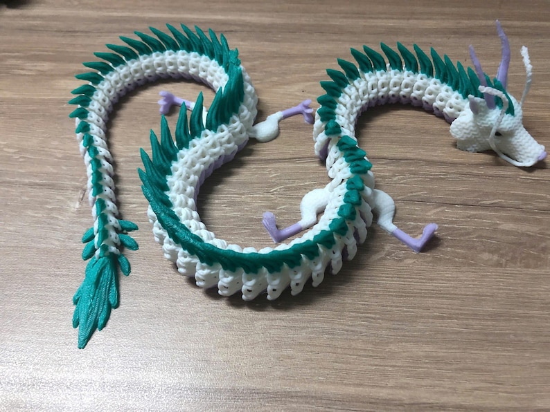 Articulated Haku Dragon Flexi STL File : 3D Print - Etsy