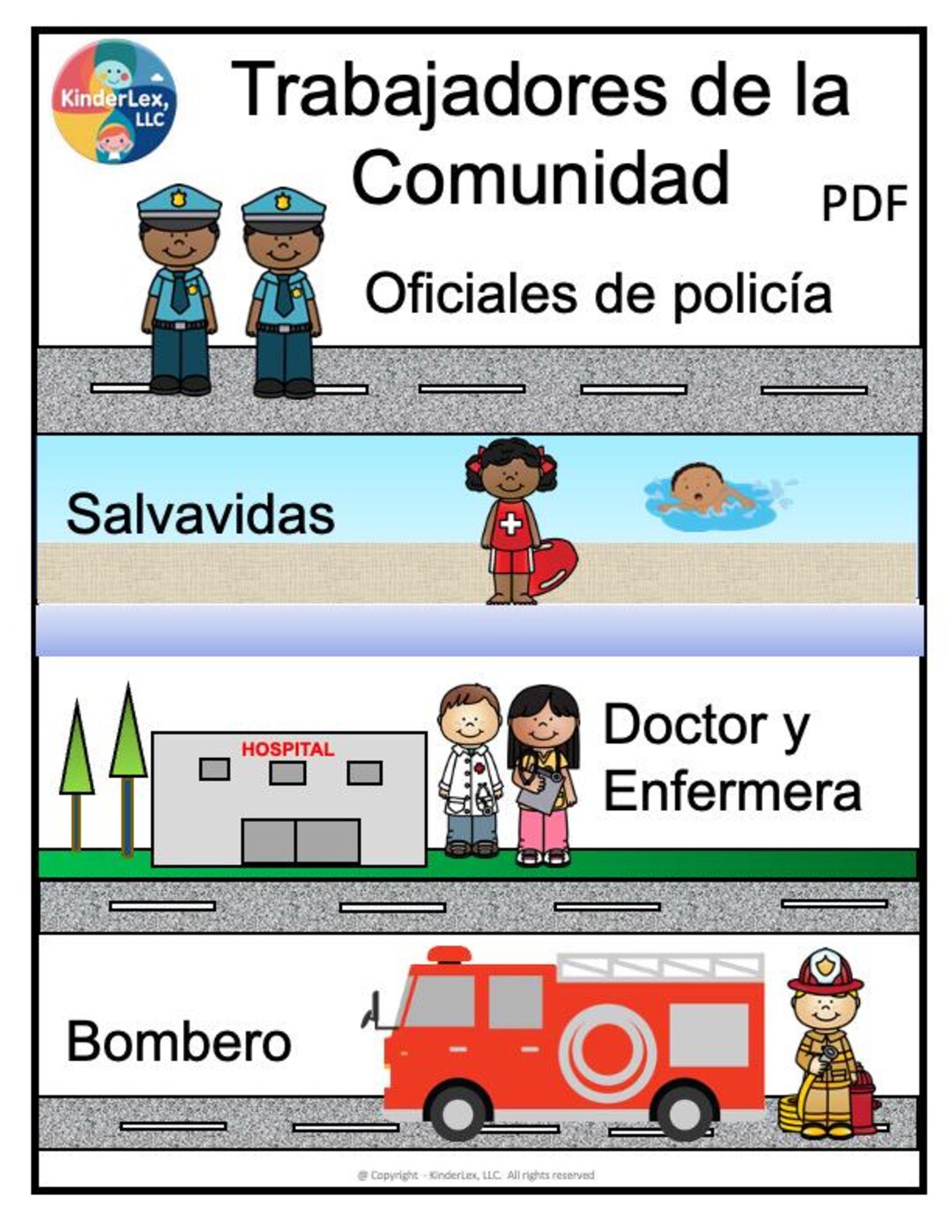 Community Helpers Clipart – Spanish Educational Resource (digital ...