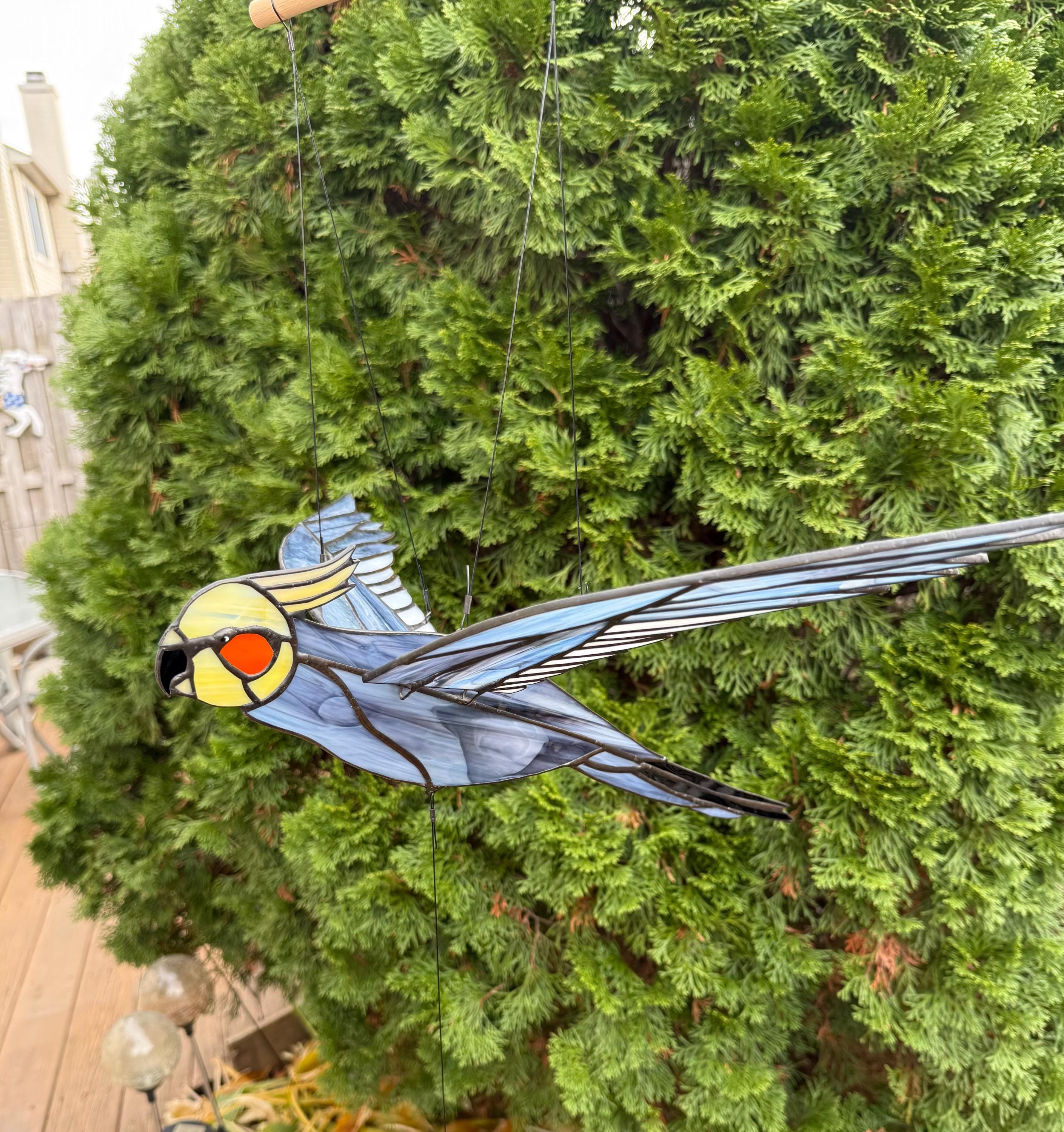 3D Stained Glass Birds movable Wings. | Multiple Options | Perfect ...