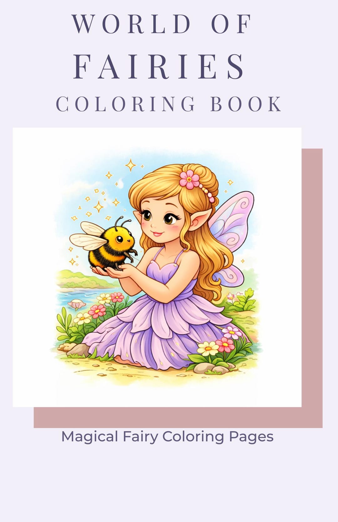 Fairy Coloring Pages Printable PDF | Whimsical Fantasy Coloring Book - Etsy
