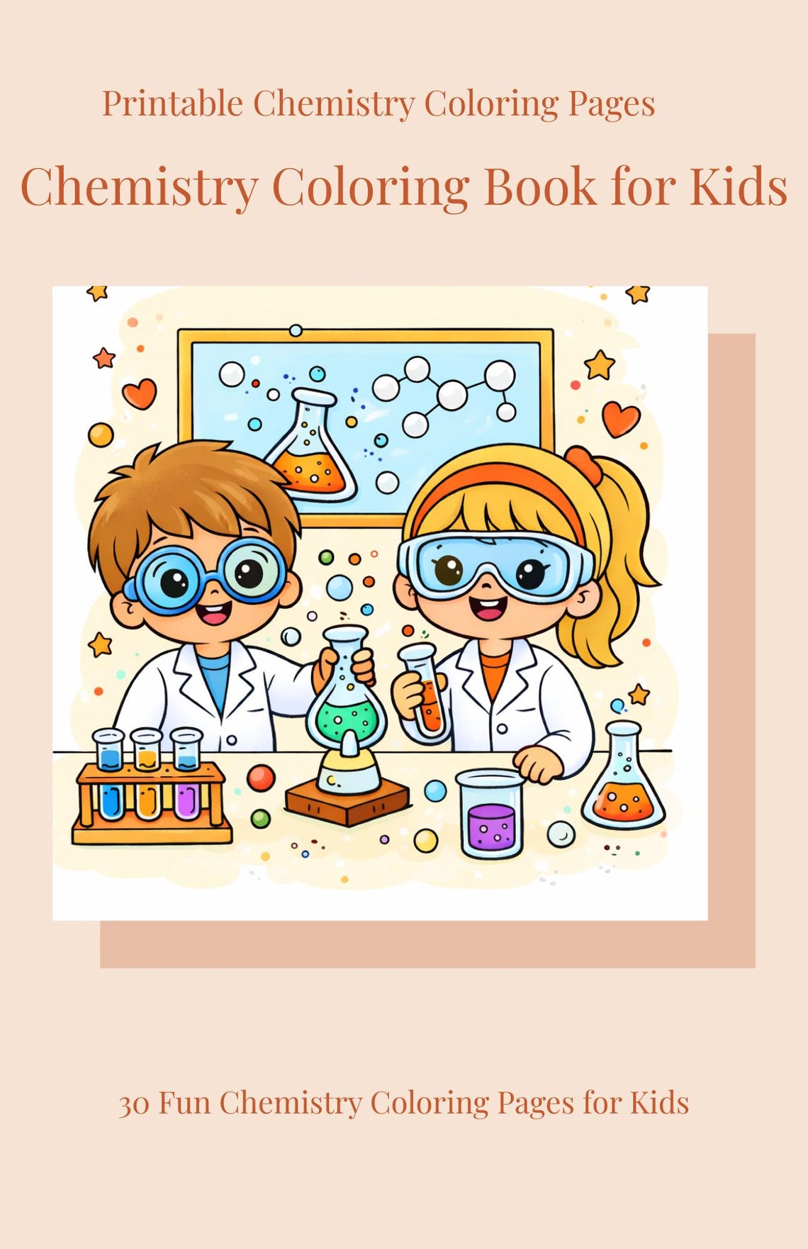Chemistry Coloring Book for Kids – Printable Science STEM Activity ...
