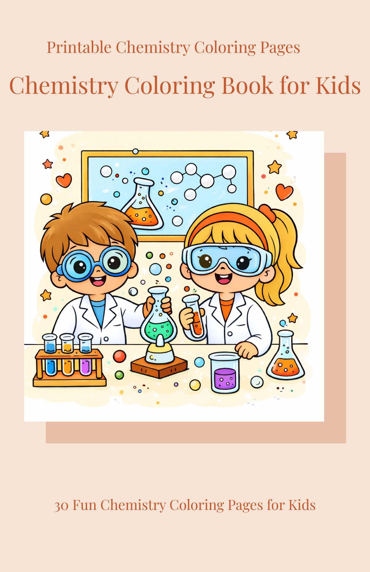 Chemistry Coloring Book for Kids – Printable Science STEM Activity ...