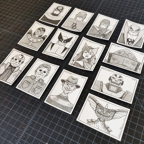 Sketch Cards - Etsy
