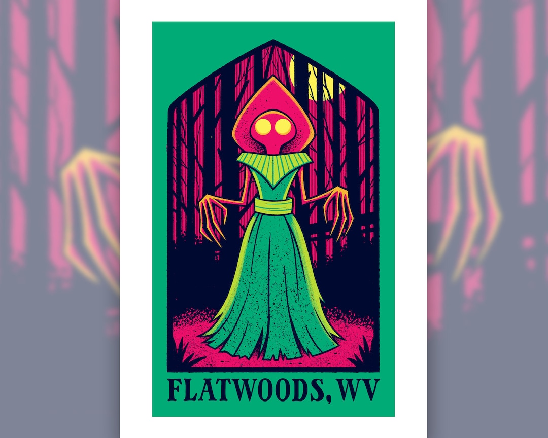 Flatwoods Monster Print Poster - Etsy