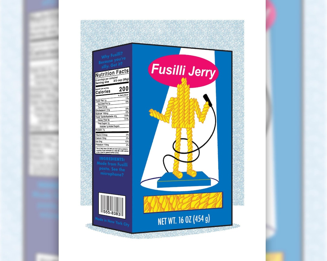 Fusilli Jerry Screen Print Poster - Etsy