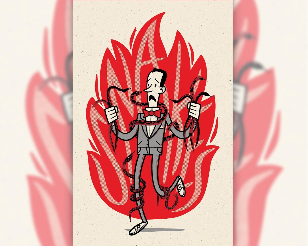 SNAKES! Pee Wee Screen Print Poster - Etsy