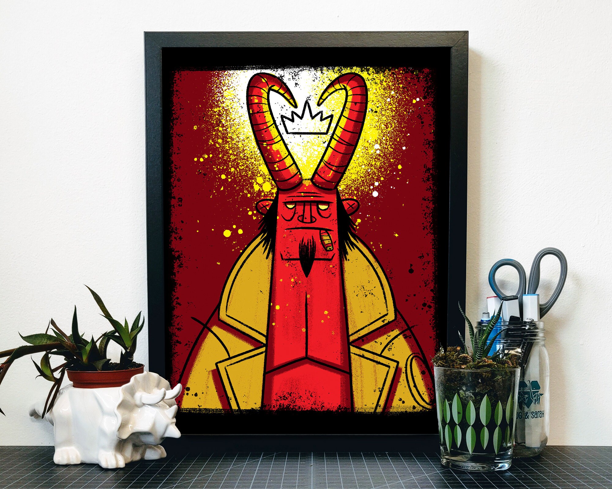 Hellboy, King Screen Print - Etsy