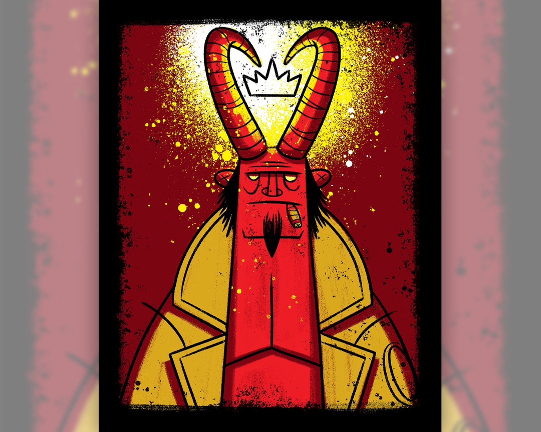 Hellboy, King Screen Print - Etsy