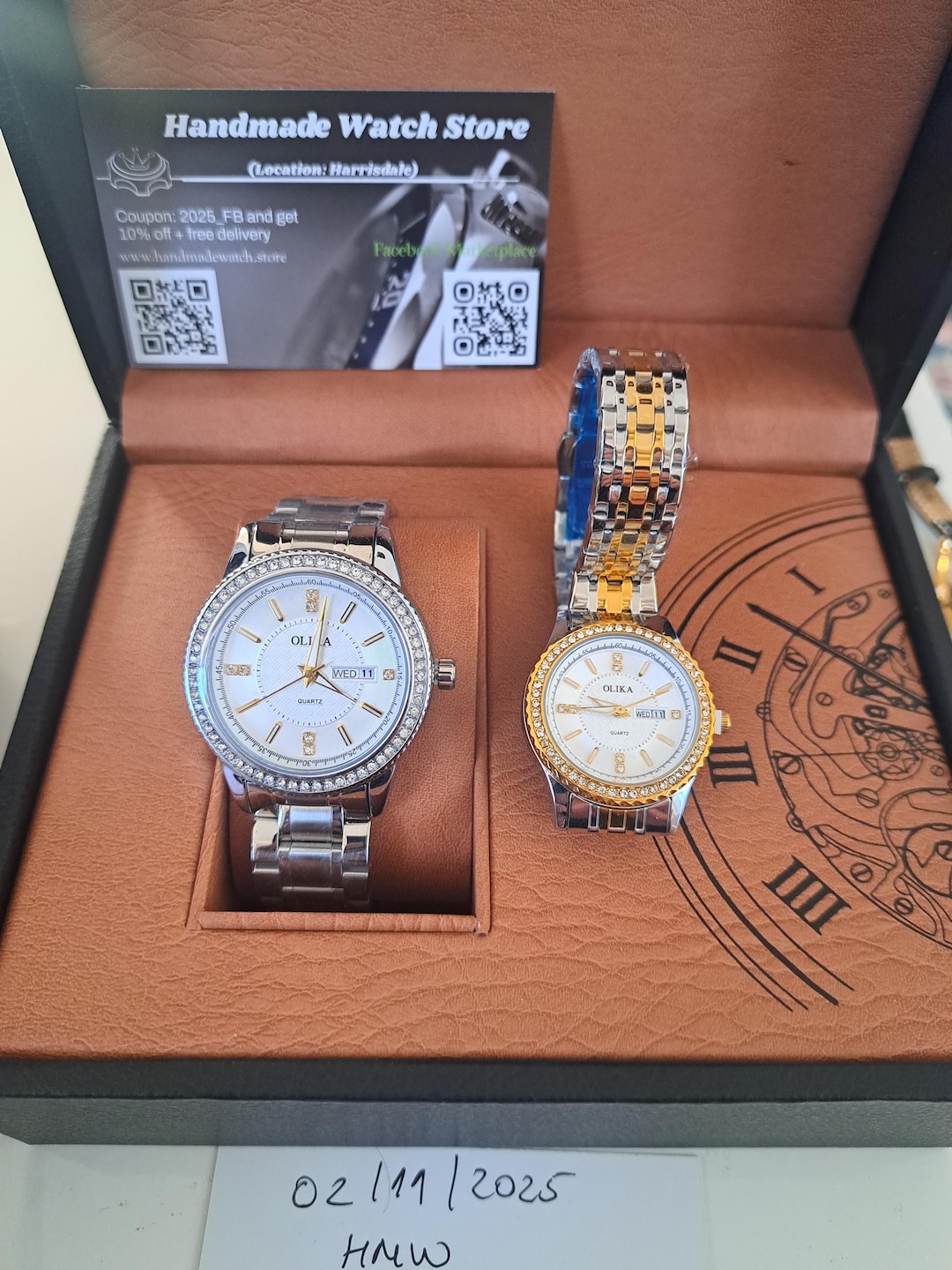 Couples Watches in 2 Separate Custom Boxes - Etsy