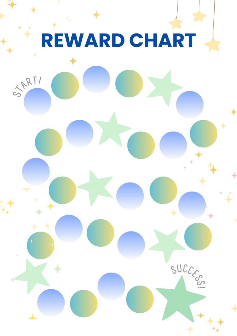 Printable Kids Reward Chart | Digital Download | Behavior & Chore ...