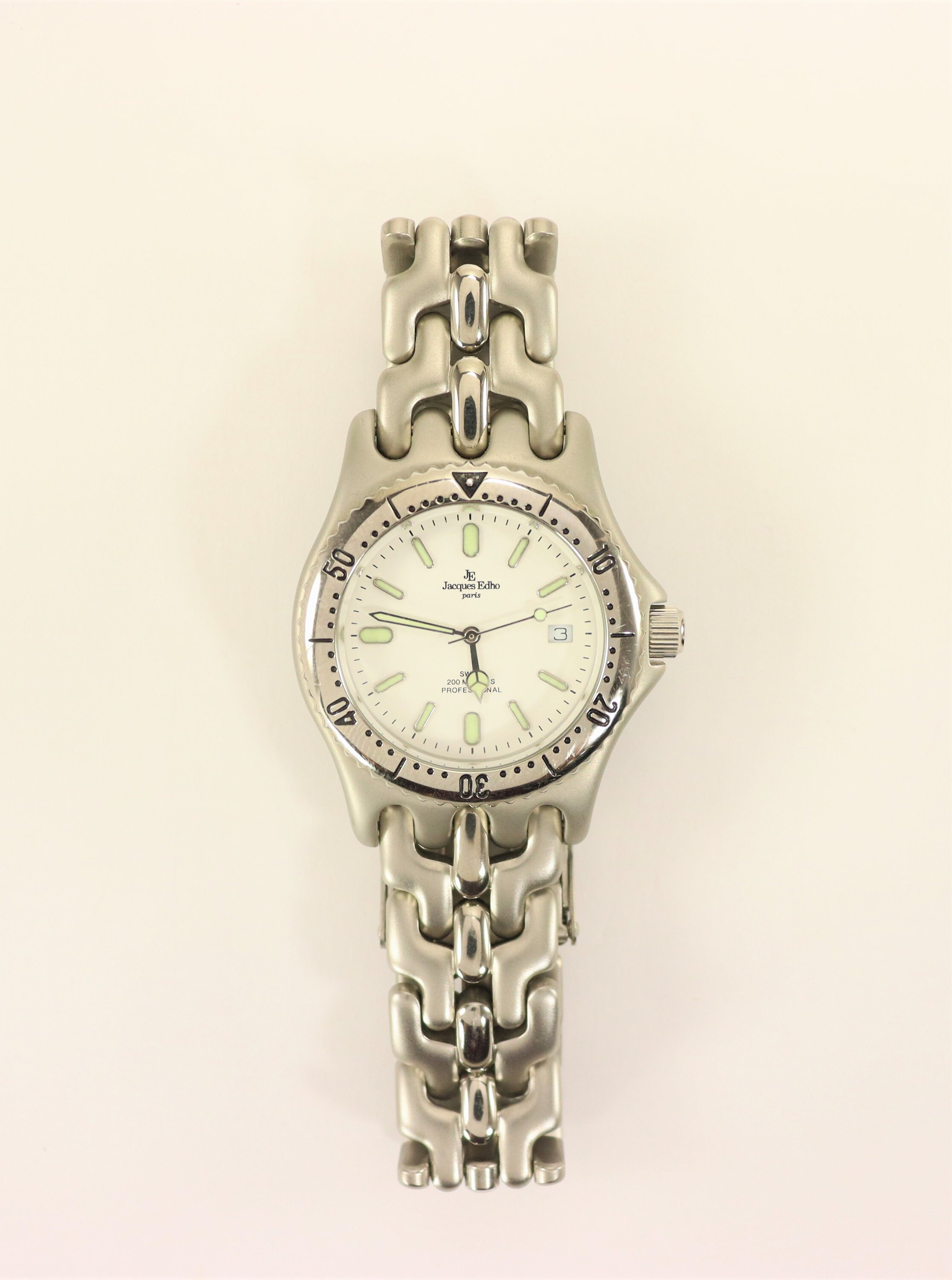 Jacques Edho Reloj para hombre Swiss Made Stainless Steel New Old Stock ...