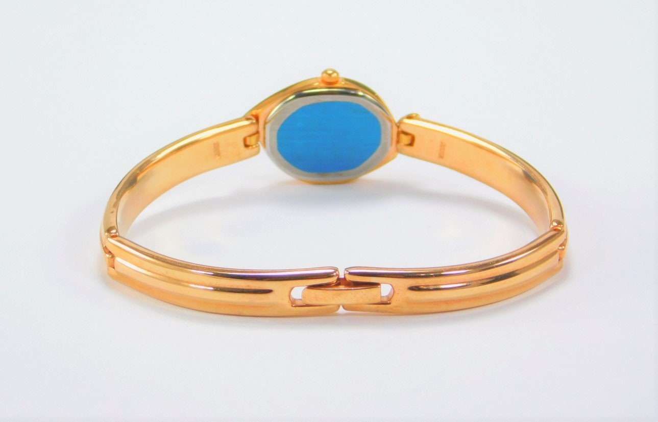 LASSALE 22k Rose Gold Plated With Diamonds Ladies Watch - Etsy