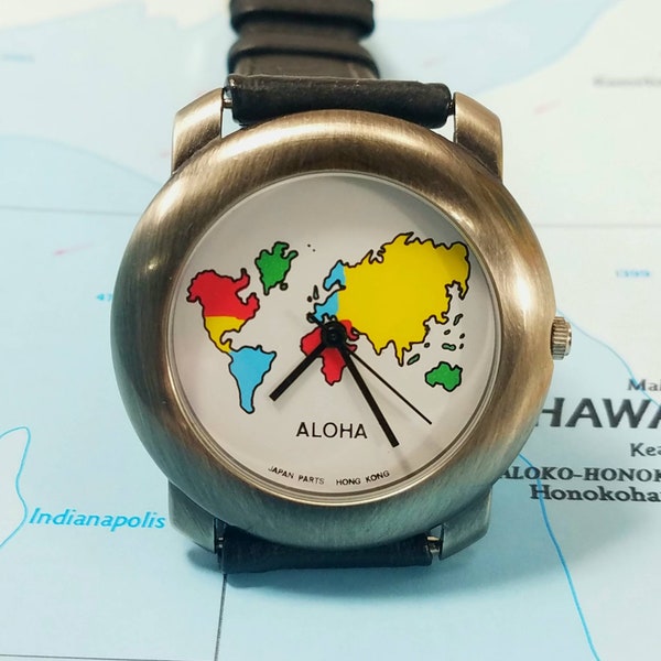 World Map Watch - Etsy