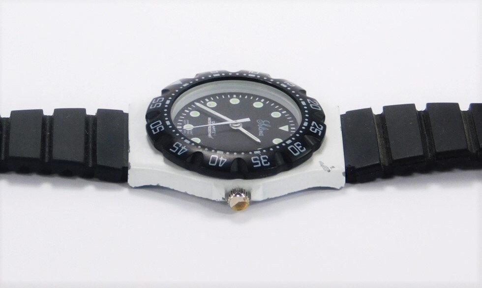 Solina Unisex Sports Watch Black & White Unisex 1990's - Etsy