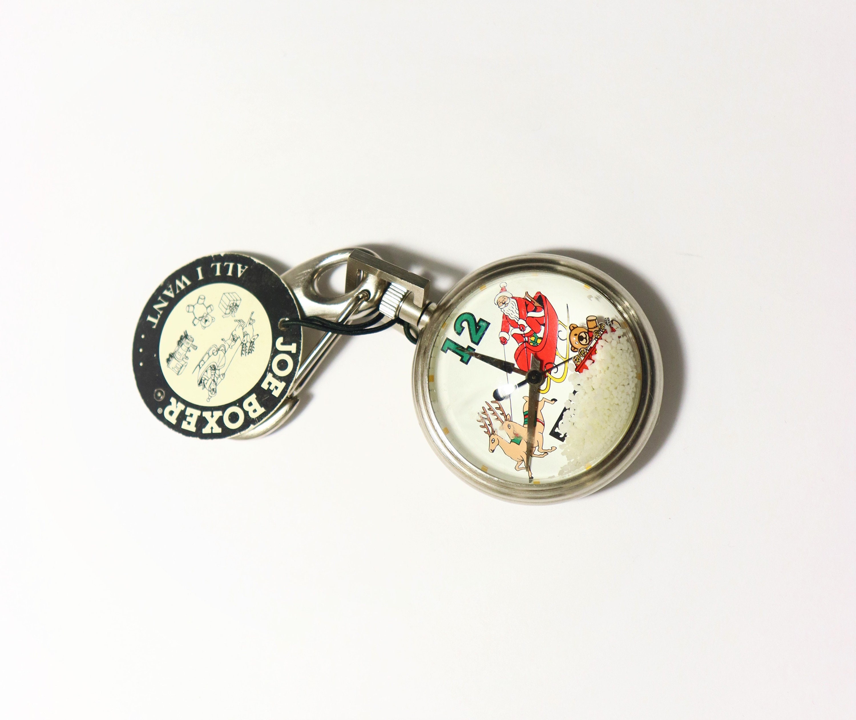 Joe Boxer all I Want Santa Pocket Watch With - Etsy